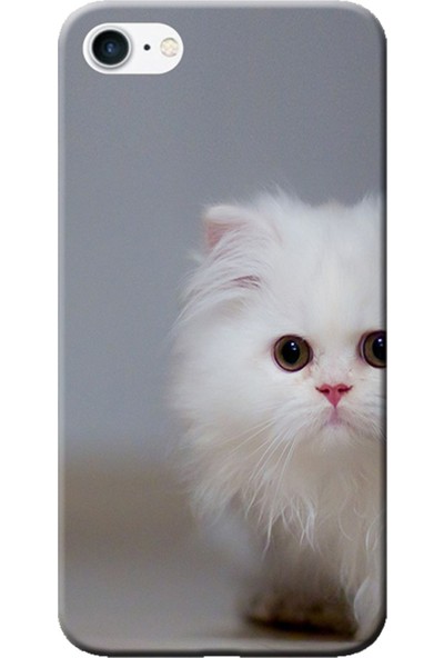 Kılıf Merkezi iPhone 6 Plus / 6S Plus Beyaz Kedi Baskılı Silikon Kılıf Kılıf Merkezi iPhone 6 Plus / 6S Plus Beyaz Kedi Baskılı Silikon Kılıf