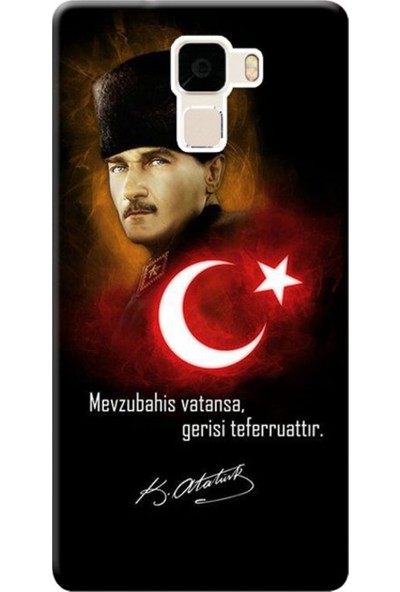 Kılıf Merkezi Türk Telekom Honor 7 Mevzubahis Baskılı Silikon Kılıf