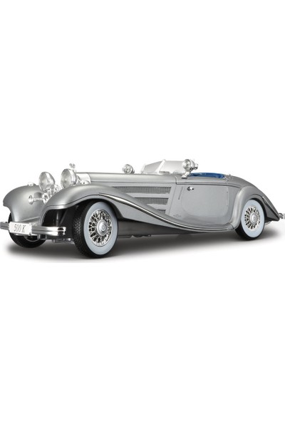 Maisto Mercedes Benz 500K Type 1:18 Model Araba P/E Gri Model Araba Maisto Mercedes Benz 500K Type 1:18 Model Araba P/E Gri Model Araba