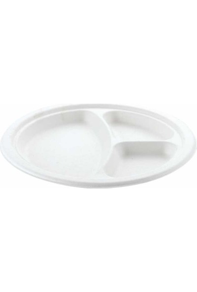 Partioutlet Ekolojik Tabak 3 Bölmeli - 50 Li Partioutlet Ekolojik Tabak 3 Bölmeli - 50 Li