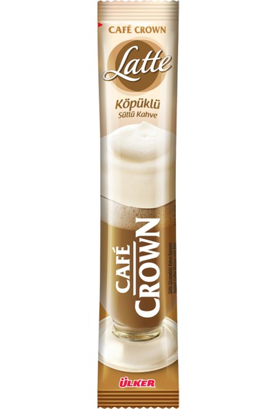 ÜLKER CAFE CROWN LATTE SÜTLÜ KÖPÜKLÜ KAHVE 17 GR ÜLKER CAFE CROWN LATTE SÜTLÜ KÖPÜKLÜ KAHVE 17 GR
