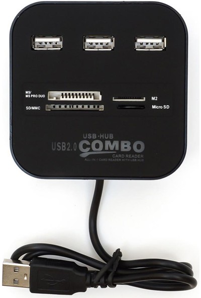 Alfais 5043 Usb Hub Çoklayıcı Çoklu Kart Okuyucu