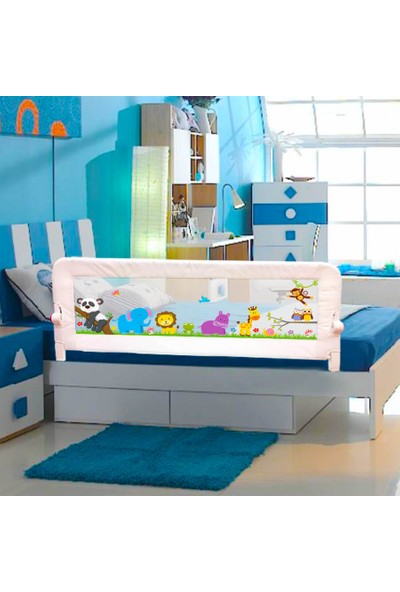 Evokids Animals Katlanabilir Çocuk Yatak Bariyeri 140X52 Cm - Beyaz Evokids Animals Katlanabilir Çocuk Yatak Bariyeri 140X52 Cm - Beyaz