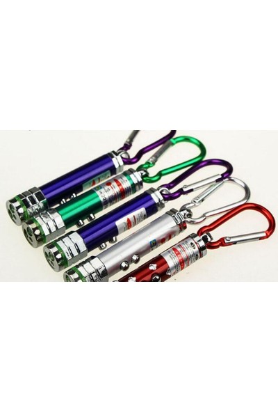 Fonnava Lazerli Anahtarlık Fener 4 Fonksiyonlu