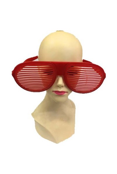 Fonnava Büyük Panjur Parti Gözlüğü Kırmızı