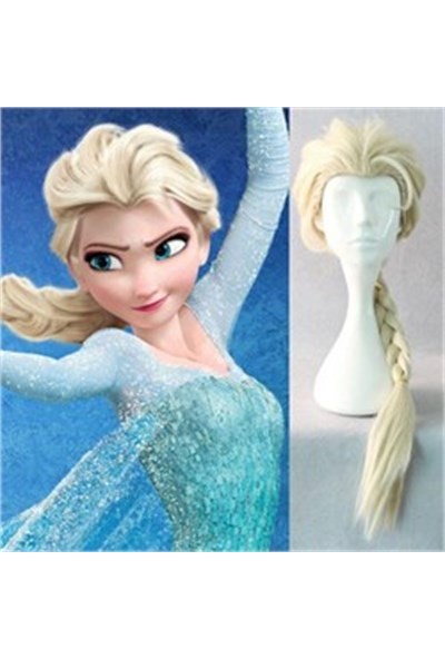Fonnava Parti Balo Karlar Ülkesi Elsa Prenses Örgülü Peruk