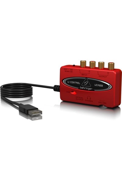 Behringer Uca222 Usb Ses Kartı (2 Giriş/2 Çıkış) Behringer Uca222 Usb Ses Kartı (2 Giriş/2 Çıkış)