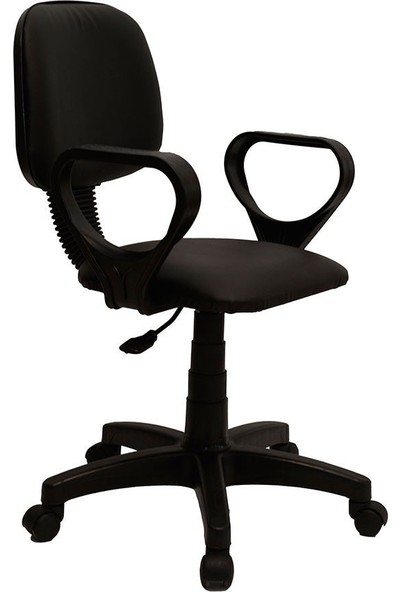 Türksit Eko Kollu Çalışma Koltuğu Kumaş Siyah