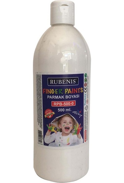 Rubenis Parmak Boyası 500 ml. Beyaz RPB-500-0