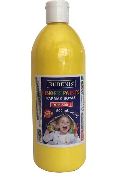 Rubenis Parmak Boyası 500 ml. Sarı RPB-500-1