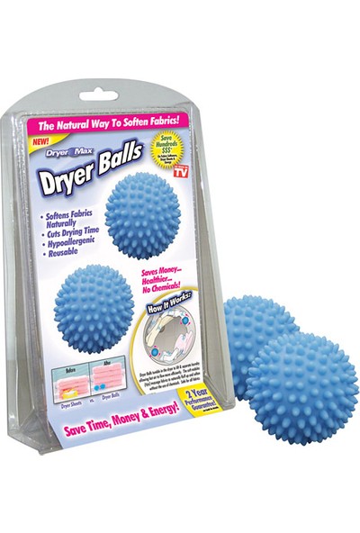 Pratik Çamaşır Kurutma ve Yumuşatma Topu Dryer Balls