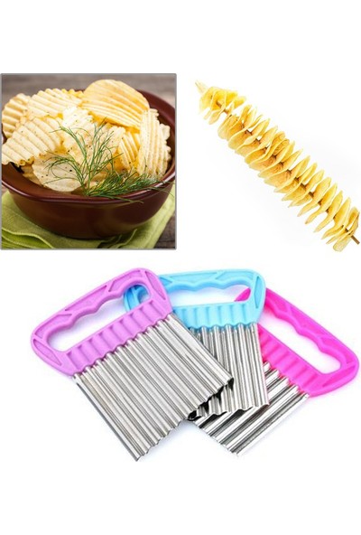 Pratik Chips Chopper Şekilli Sebze ve Meyve Dilimleyici Pratik Chips Chopper Şekilli Sebze ve Meyve Dilimleyici
