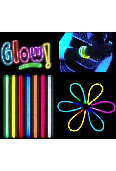 Pratik Glow Stick Fosforlu Kırılan Çubuk (100 Adet) Pratik Glow Stick Fosforlu Kırılan Çubuk (100 Adet)