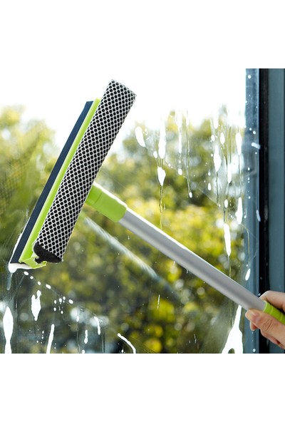 Pratik Teleskopik Çekçekli Cam Silme Aparatı Uzun Pratik Teleskopik Çekçekli Cam Silme Aparatı Uzun