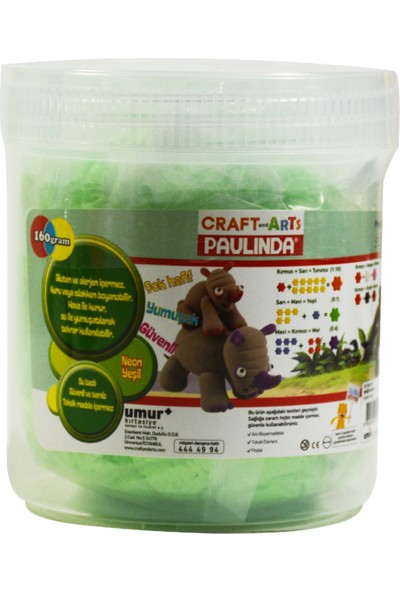 Paulinda Proje Hamuru 160 Gr. Neon Yeşil Paulinda Proje Hamuru 160 Gr. Neon Yeşil