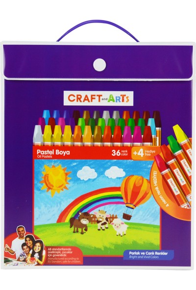 Craft And Arts Pastel Boya 36+4'lü Çanta Craft And Arts Pastel Boya 36+4'lü Çanta
