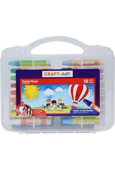 Craft&Arts Pastel Boya 18 Li Pp Kutu U1918 Craft&Arts Pastel Boya 18 Li Pp Kutu U1918
