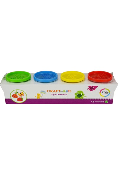 Craft And Arts Oyun Hamuru 4X130Gr 4 Renk Craft And Arts Oyun Hamuru 4X130Gr 4 Renk