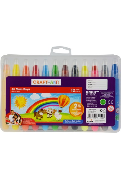 Craft And Arts Jel Mum Boya 8+2+2=12Renk Craft And Arts Jel Mum Boya 8+2+2=12Renk