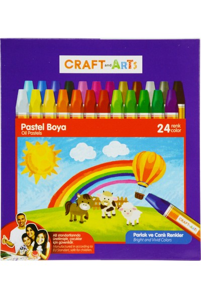 Craft And Arts Pastel Boya 24'lü Karton Kutu Craft And Arts Pastel Boya 24'lü Karton Kutu