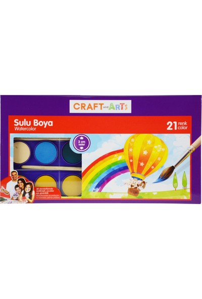 Craft And Arts Sulu Boya 21 Renk 28Mm Çap Craft And Arts Sulu Boya 21 Renk 28Mm Çap