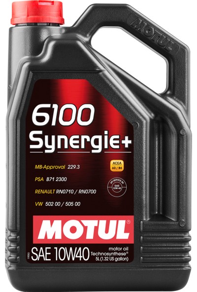 Motul 6100 Synergie+ 10W-40 5 Litre Motor Yağı ( Üretim Tarihi: 2021 ) Motul 6100 Synergie+ 10W-40 5 Litre Motor Yağı ( Üretim Tarihi: 2021 )