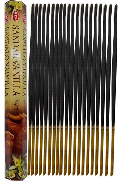 Hem Tütsü Sandal Vanilya Tütsü - Sandal Vanilla Incense Sticks 20li Hem Tütsü Sandal Vanilya Tütsü - Sandal Vanilla Incense Sticks 20li