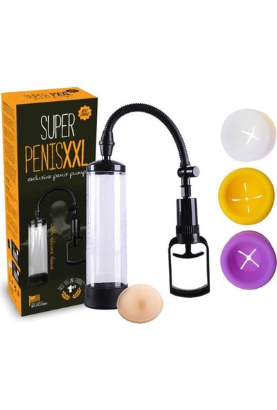 Hizliexpress Penis Vakum Pompası+Suni Vajina Giriş+3 Adet Silikon Başlık Hizliexpress Penis Vakum Pompası+Suni Vajina Giriş+3 Adet Silikon Başlık