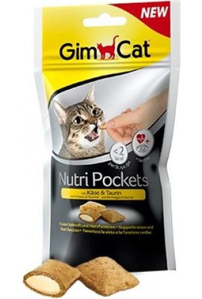 Gimcat Nutripockets Kedi Ödülü Peynir Taurin 60 Gr Gimcat Nutripockets Kedi Ödülü Peynir Taurin 60 Gr
