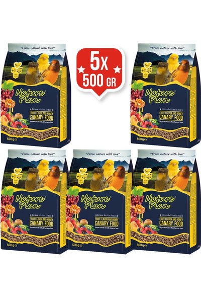 Nature Plan Kanarya Yemi 500 Gr X 5 Adet Nature Plan Kanarya Yemi 500 Gr X 5 Adet