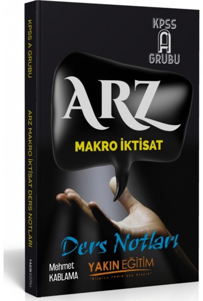 Yakın Eğitim KPSS A Arz Mikro İktisat Ders Notları