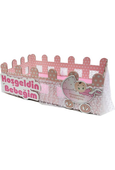 Elitetime Kutu Çitli Bebek Pusetli Asetat Kutulu Pembe P1-24 Elitetime Kutu Çitli Bebek Pusetli Asetat Kutulu Pembe P1-24