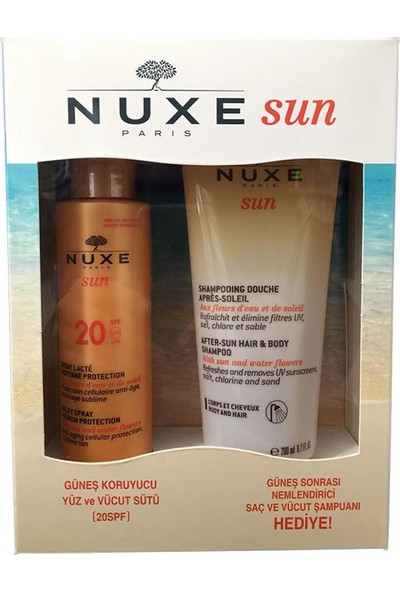 Nuxe Sun Milky Spray SPF20 150ml Kofre Nuxe Sun Milky Spray SPF20 150ml Kofre