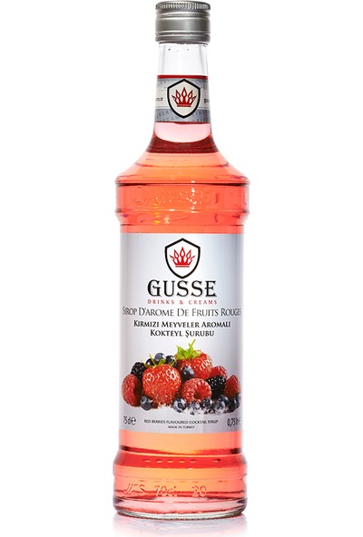 Gusse Kırmızı Meyveler (Red Berries) Aromalı Kokteyl Şurubu 70 cl