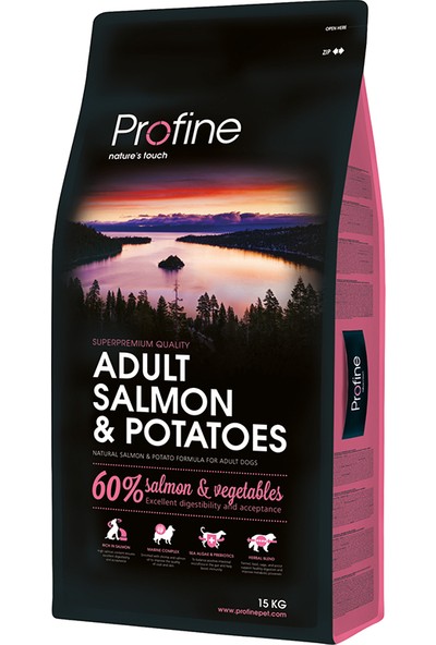 Profine Salmon Az Tahıllı Hipoalerjenik Somon & Patatesli Yetişkin Köpek Maması 15 Kg Profine Salmon Az Tahıllı Hipoalerjenik Somon & Patatesli Yetişkin Köpek Maması 15 Kg