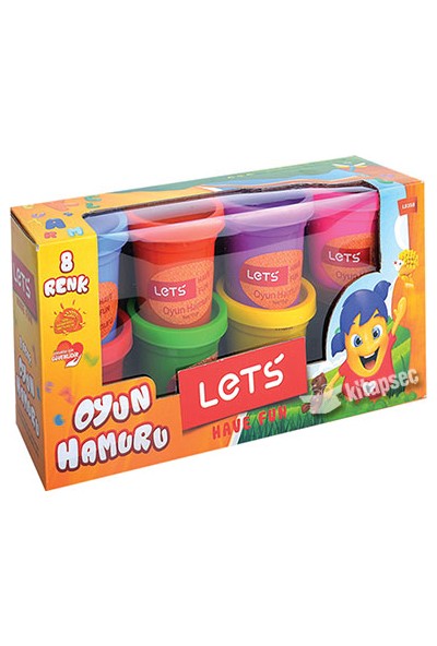 Lets Oyun Hamuru 8 Renk 448Gr L8358