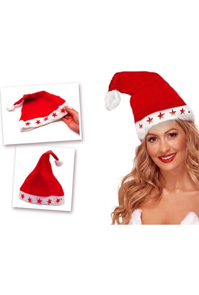Wildlebend Yılbaşı Özel Işıklı Noel Baba Şapkası Wildlebend Yılbaşı Özel Işıklı Noel Baba Şapkası