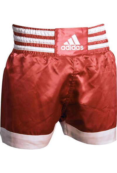 adidas ADISTH07 Muay Thai Şortu Kırmızı-Beyaz