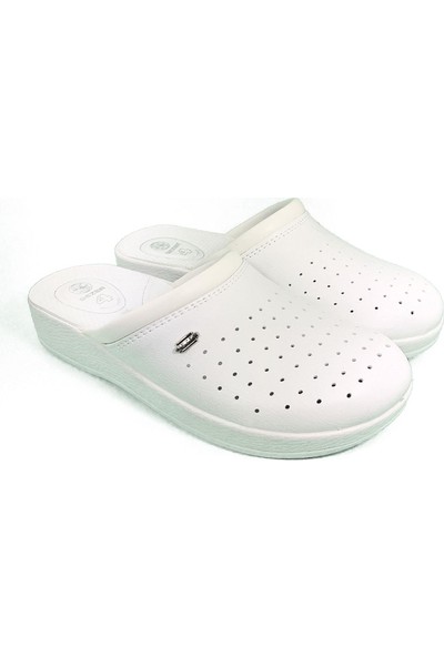 Gezer Kadın Erkek Sabo Hastane Terliği-Beyaz-113350-01