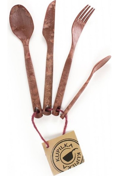 Kupilka Cutlery Çatal Bıçak Seti Kırmızı