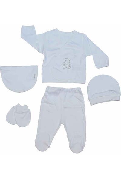 Baby Center 75295 Organik 5'li Bebek Zıbın Seti