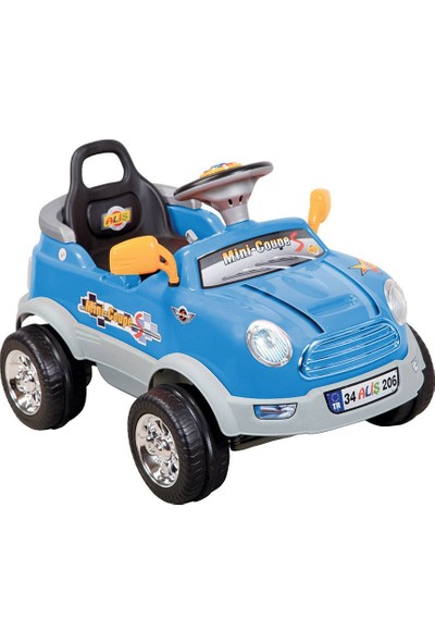 Aliş Turbo Mini Coupe 206 - Tk 12 Volt Kumandalı Akülü Araba - Mavi Aliş Turbo Mini Coupe 206 - Tk 12 Volt Kumandalı Akülü Araba - Mavi