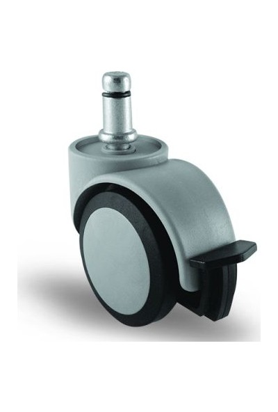 5 Adet Ec03Mkt50F, Pimli Frenli Mobilya Tekerleği Koltuk Tekeri, Çap:50, 5Li Set, Geniş Sessiz Tip