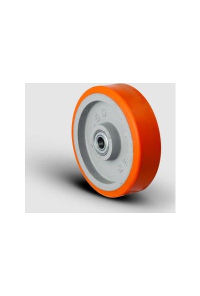 Vbp170X50X20 Döküm Üzeri Poliüretan Transpalet Tekerleği, Çap:170, Bilya Rulmanlı Vbp170X50X20 Döküm Üzeri Poliüretan Transpalet Tekerleği, Çap:170, Bilya Rulmanlı