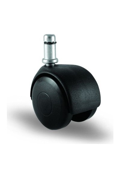 Ec03Mkm34 Pimli Plastik Mobilya Tekerleği Çap:34 Oynak Pim Bağlantılı, Burçlu Koltuk Tekeri