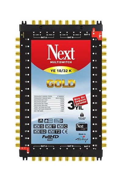 Next 10/32 Kaskatlı Multiswitch Uydu Santrali Next 10/32 Kaskatlı Multiswitch Uydu Santrali