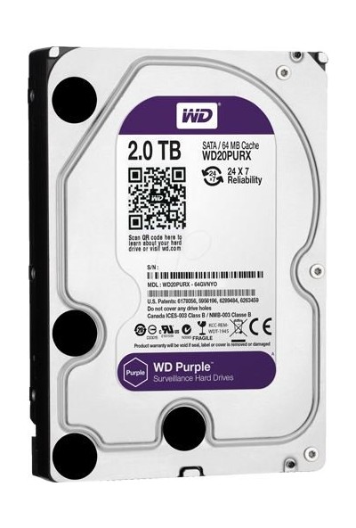 Wd 2 Tb I.Power 64Mb Sata3 Purple 7/24 Güvenlik Hdd Hard Disk Wd 2 Tb I.Power 64Mb Sata3 Purple 7/24 Güvenlik Hdd Hard Disk