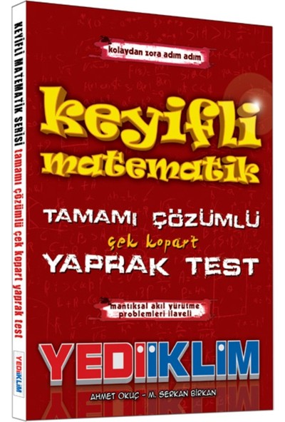 Yediiklim Yayınları KPSS Keyifli Matematik Tamamı Çözümlü Yaprak Test Yediiklim Yayınları KPSS Keyifli Matematik Tamamı Çözümlü Yaprak Test