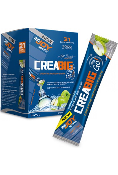 Bigjoy Creabig Go! Yeşil Elma10 g x 21 Adet (210g) Bigjoy Creabig Go! Yeşil Elma10 g x 21 Adet (210g)