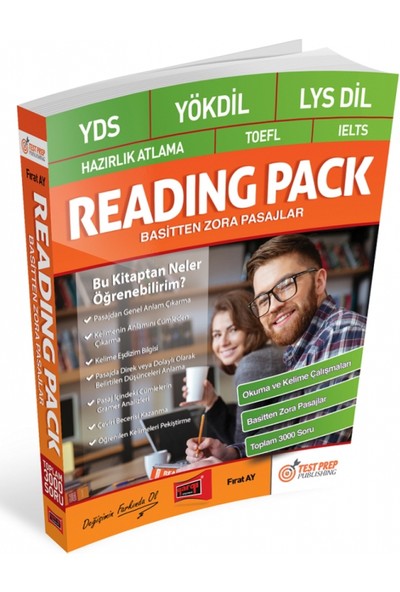 Yargı Yayınevi YDS-YÖKDİL-LYS DİL-Hazırlık Atlama-TOEFL-IELTS Reading Pack Basitten Zora Pasajlar Yargı Yayınevi YDS-YÖKDİL-LYS DİL-Hazırlık Atlama-TOEFL-IELTS Reading Pack Basitten Zora Pasajlar